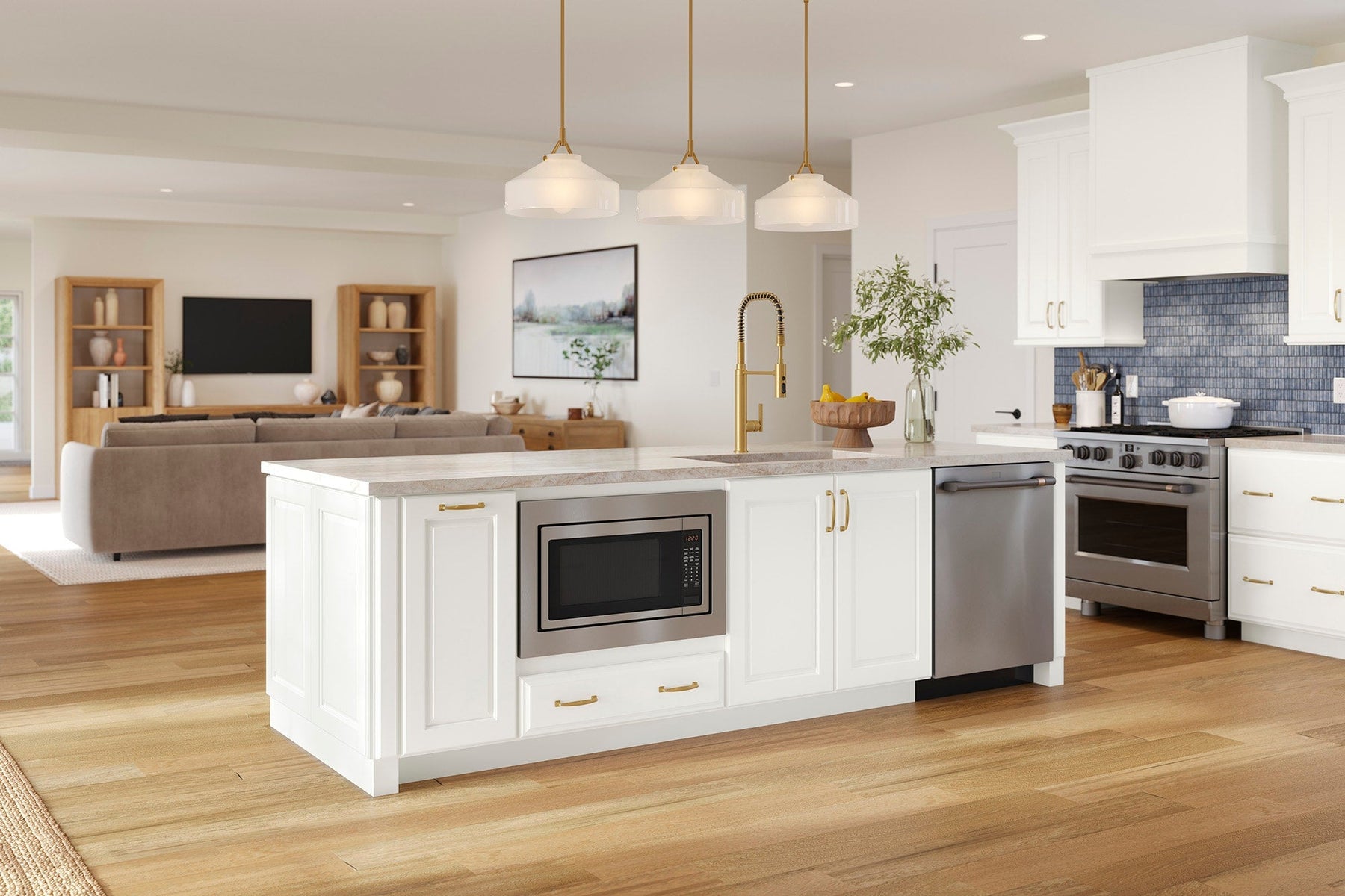 allen + roth Tilson 36-in W x 34.5-in H x 24-in D Linen L-shaped Corne ...