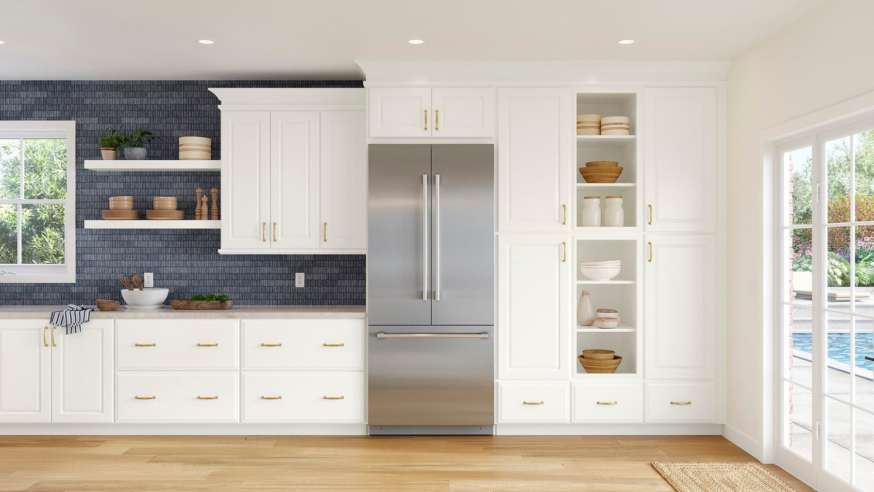 allen + roth Tilson 33-in W x 30.125-in H x 12-in D Linen Wall Fully A ...