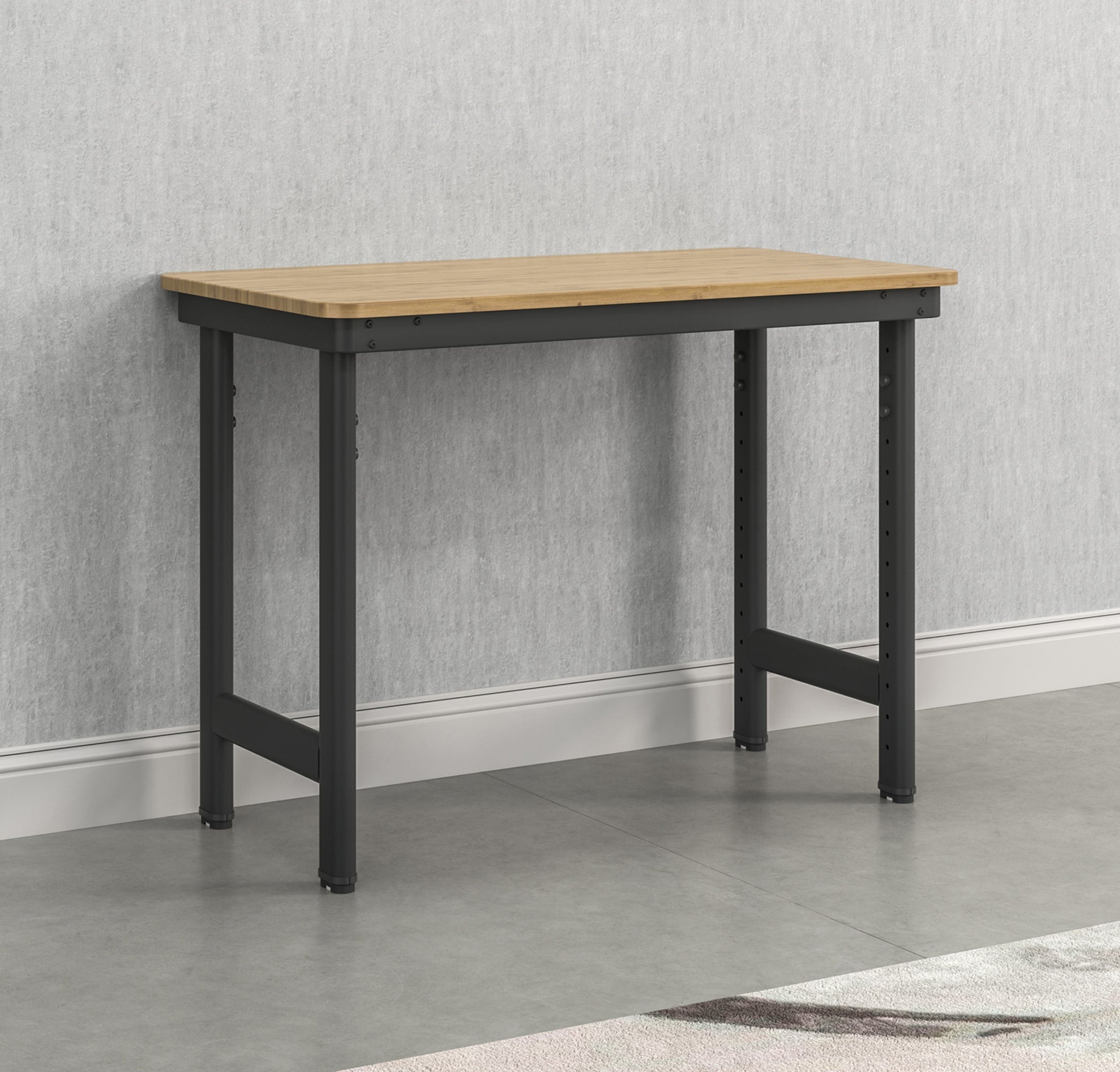 Everest Work Table 44-in W x 32-in H Steel Graphite Gray Freestanding ...