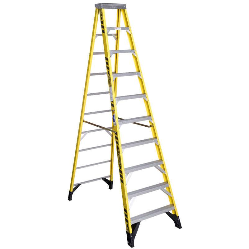 Werner 10 ft. H Fiberglass Step Ladder Type IAA 375 lb. capacity – PROARB