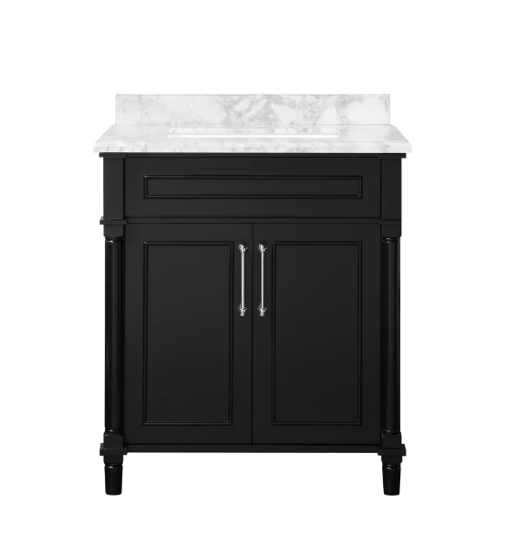allen + roth Sandbanks 48-in Greige Undermount Single Sink Bathroom Va ...