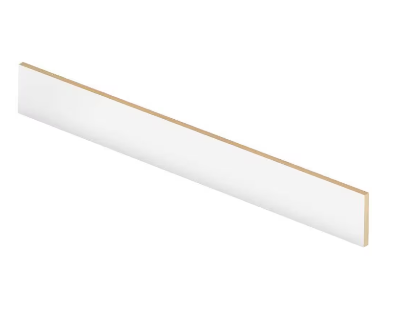 White 47 in. Length x 1/2 in. Deep x 7-3/8 in. Height Stair Riser Lami ...