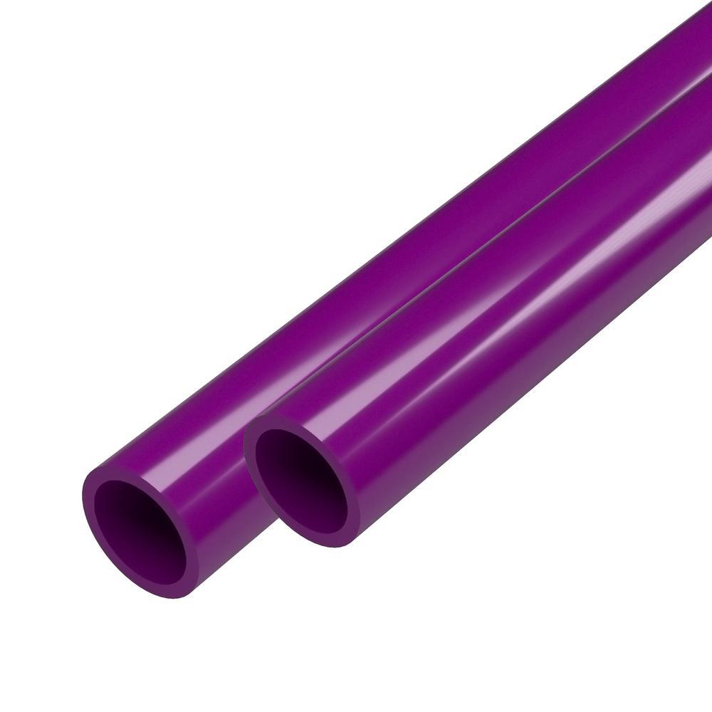 3/4 in. x 5 ft. Purple Furniture Grade Schedule 40 PVC Pipe (2-Pack ...