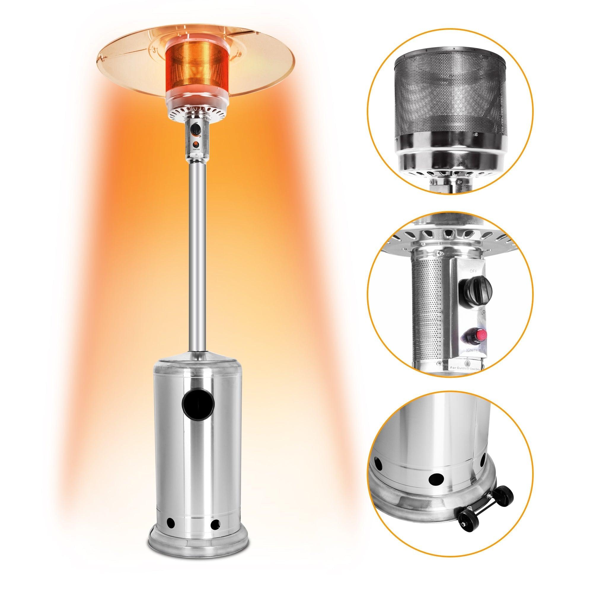 Triden Systems Outdoor Patio Heater Propane Gas 48000 BTU Stainless St ...