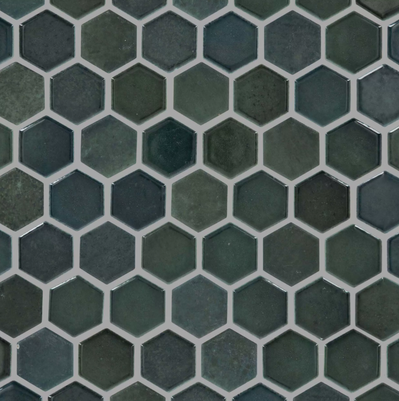 Juniper Mix Finish Ceramic 1.5 in. Hexagon Mosaic – PROARB
