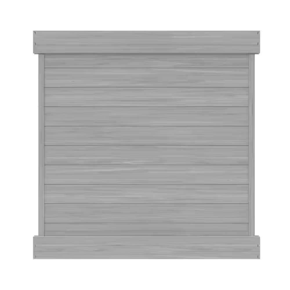 Barrette Outdoor Living Horizontal 6 ft. H x 6 ft. W Driftwood Vinyl P ...