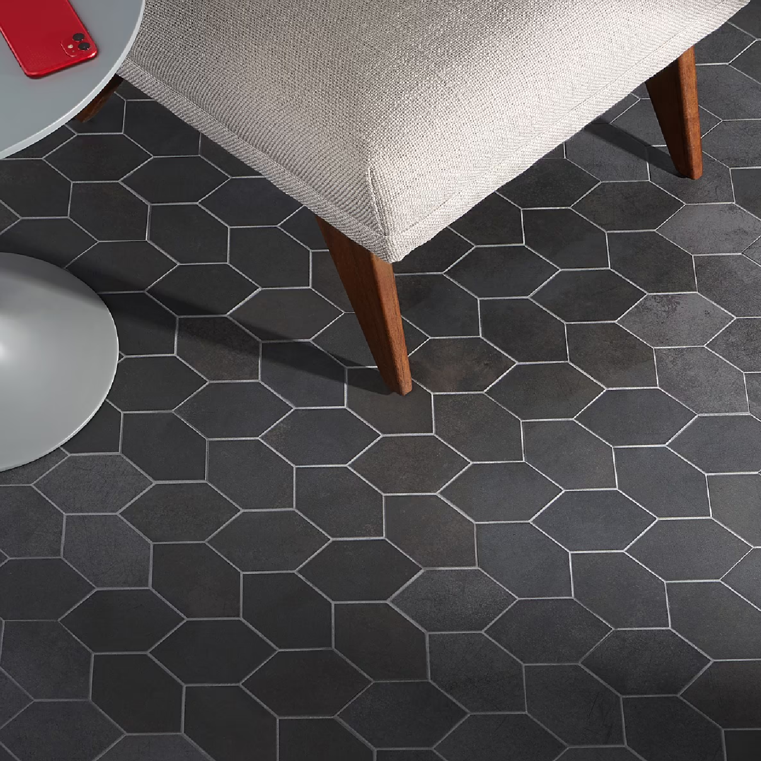 Bond Venom Charcoal Foliage Matte Porcelain Mosaic Tile – PROARB