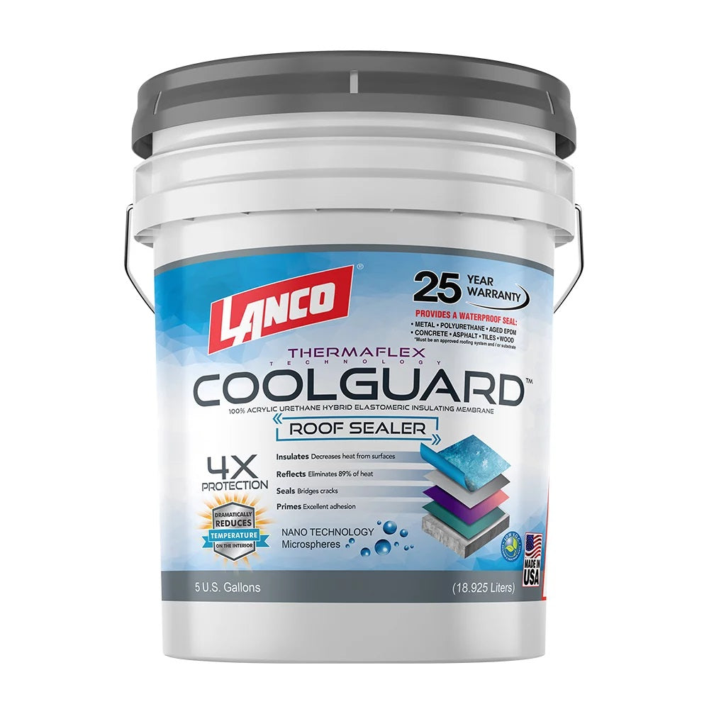 Coolguard 5 Gal. Insulating Elastomeric White Roof Sealer – PROARB