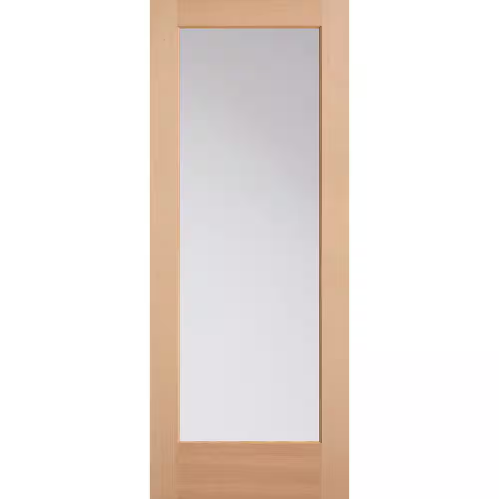 Masonite 32 in. x 80 in. Full Lite Unfinished Fir Front Exterior Door – PROARB