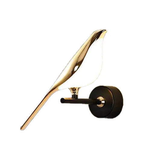 DLSS Lighting Co.,Ltd. Modern Animal Bird Lamp Gold Metal Shade for Di ...