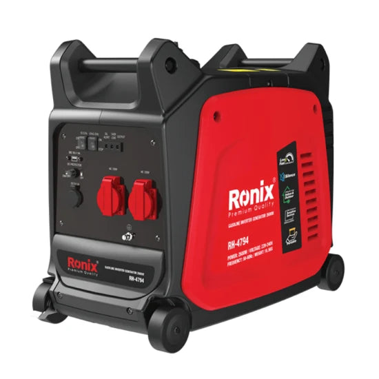 Ronix Rh-4794 Gasoline Inverter Generator 2600W Generator Leafy Portab ...