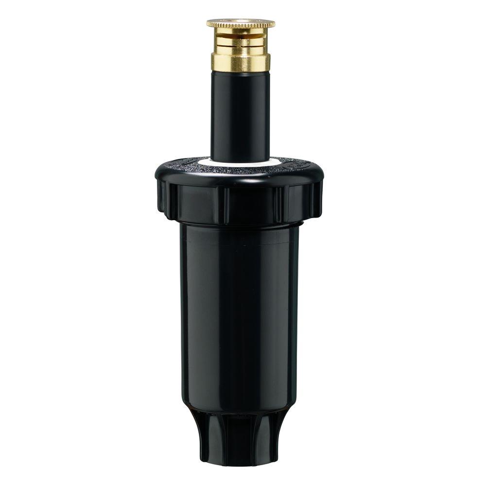2 in. 1/2-Pattern Spring-Loaded Pop-Up Sprinkler with Twin-Spray Brass ...