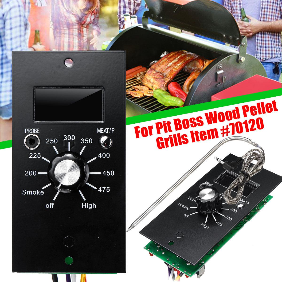 120V Digital Thermostat Control Board + Probe For Pit Boss Wood Pellet ...
