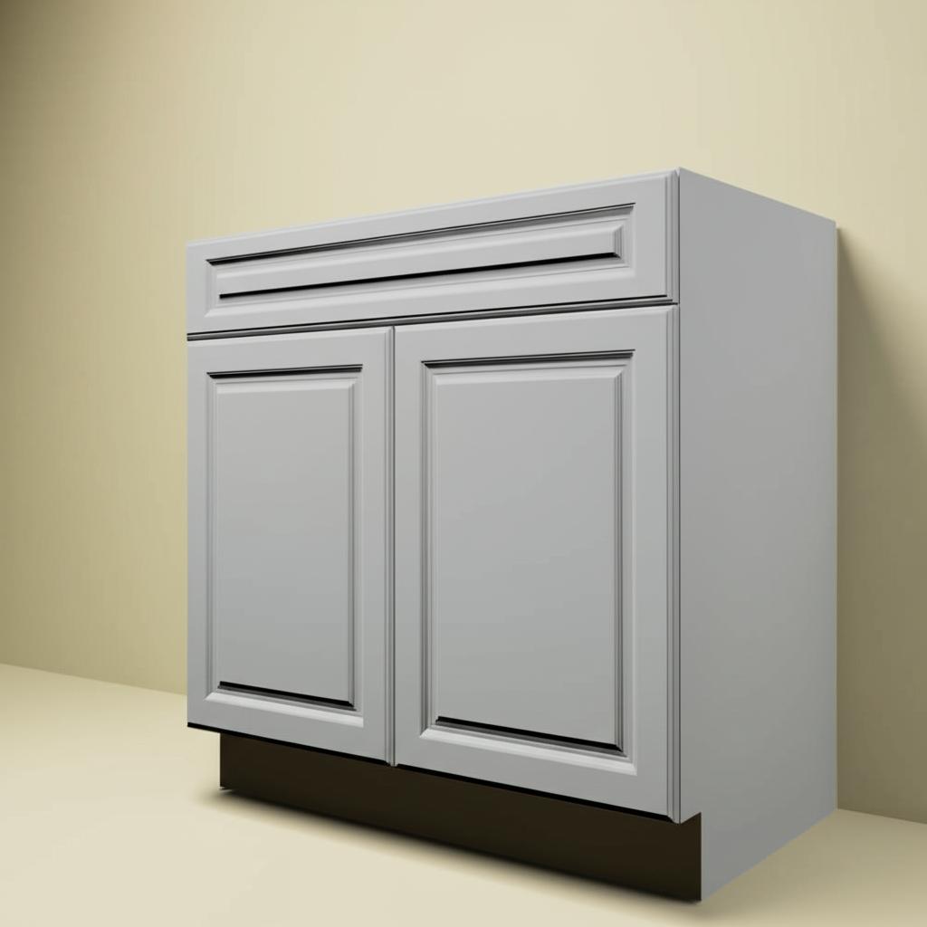 Hampton Bay Designer Series Elgin ADA Sink Base Kitchen Cabinet in Her ...