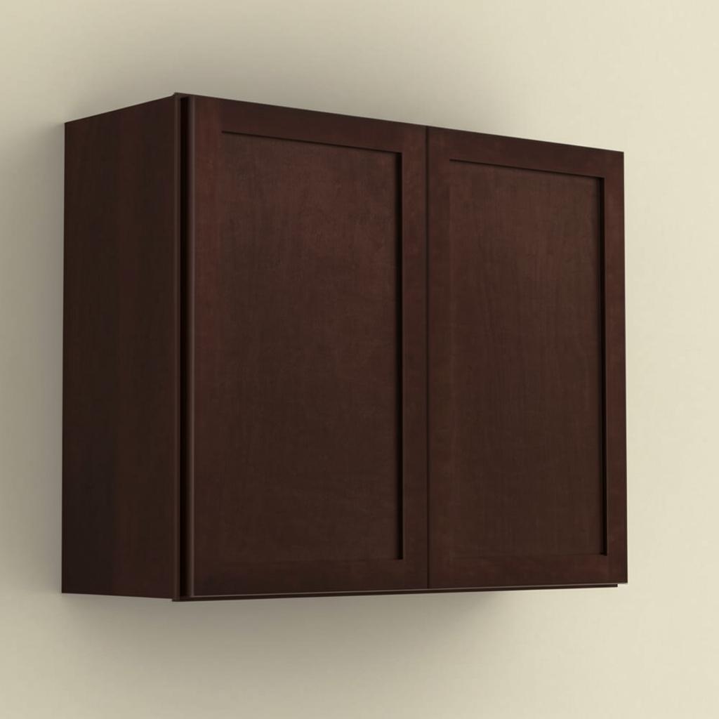 Hampton Bay Shaker Wall Kitchen Cabinet in Java - 30" W x 12" D x 36 ...