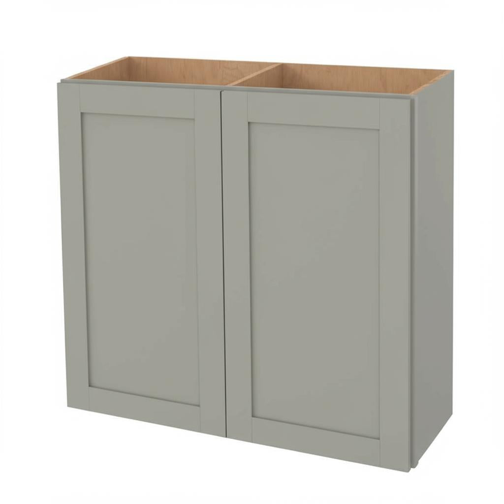 Hampton Bay Westfield Dusk Gray Shaker Wall Kitchen Cabinet - 30 in. W ...