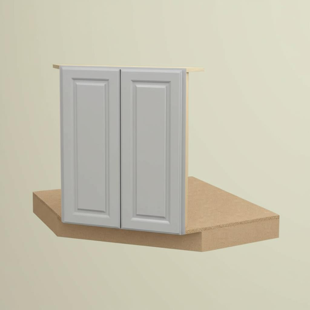 Hampton Bay Designer Series Elgin Corner Sink Base Kitchen Cabinet in ...