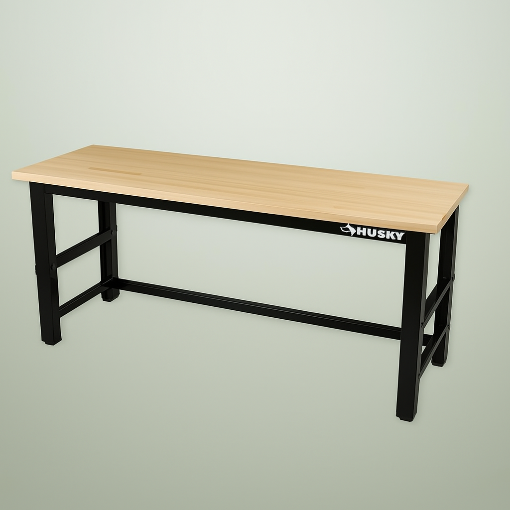 Husky Adjustable Height Solid Wood Top Workbench - 6 ft – PROARB