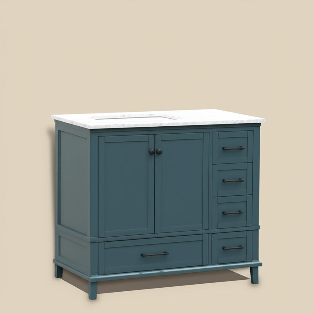 Home Decorators Collection Merryfield 37-inch Antigua Green Bath Vanit ...