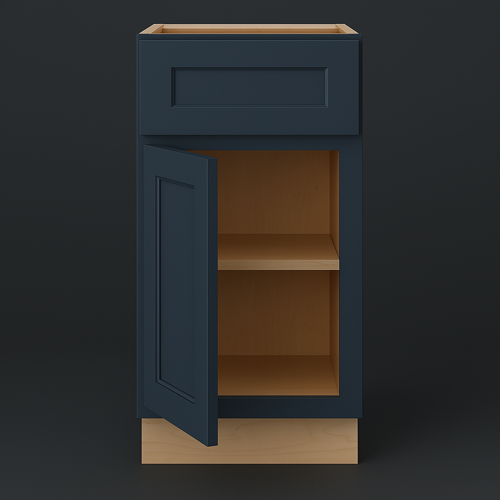 Home Decorators Collection Newport Mythic Blue Base Kitchen Cabinet ...
