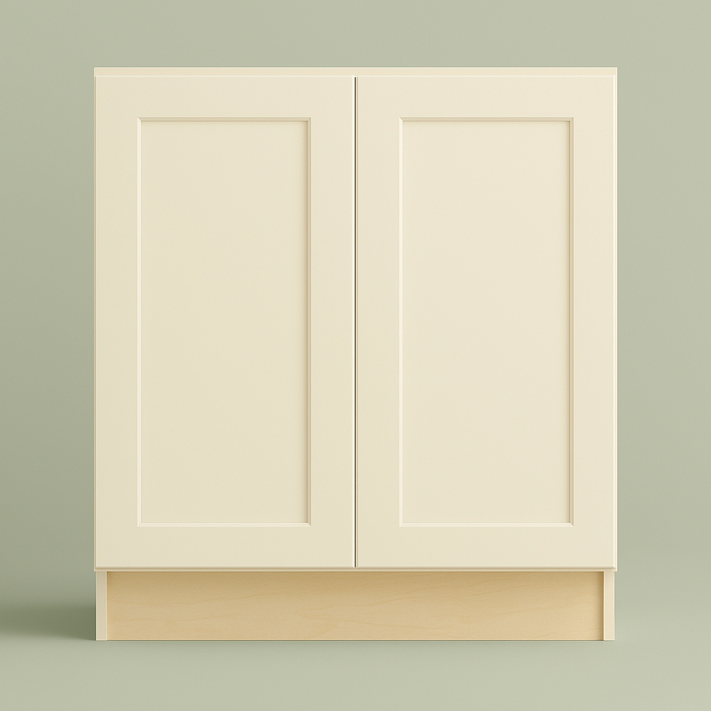 Home Decorators Collection Newport 36 in. Blended Cream Kitchen Cabine ...