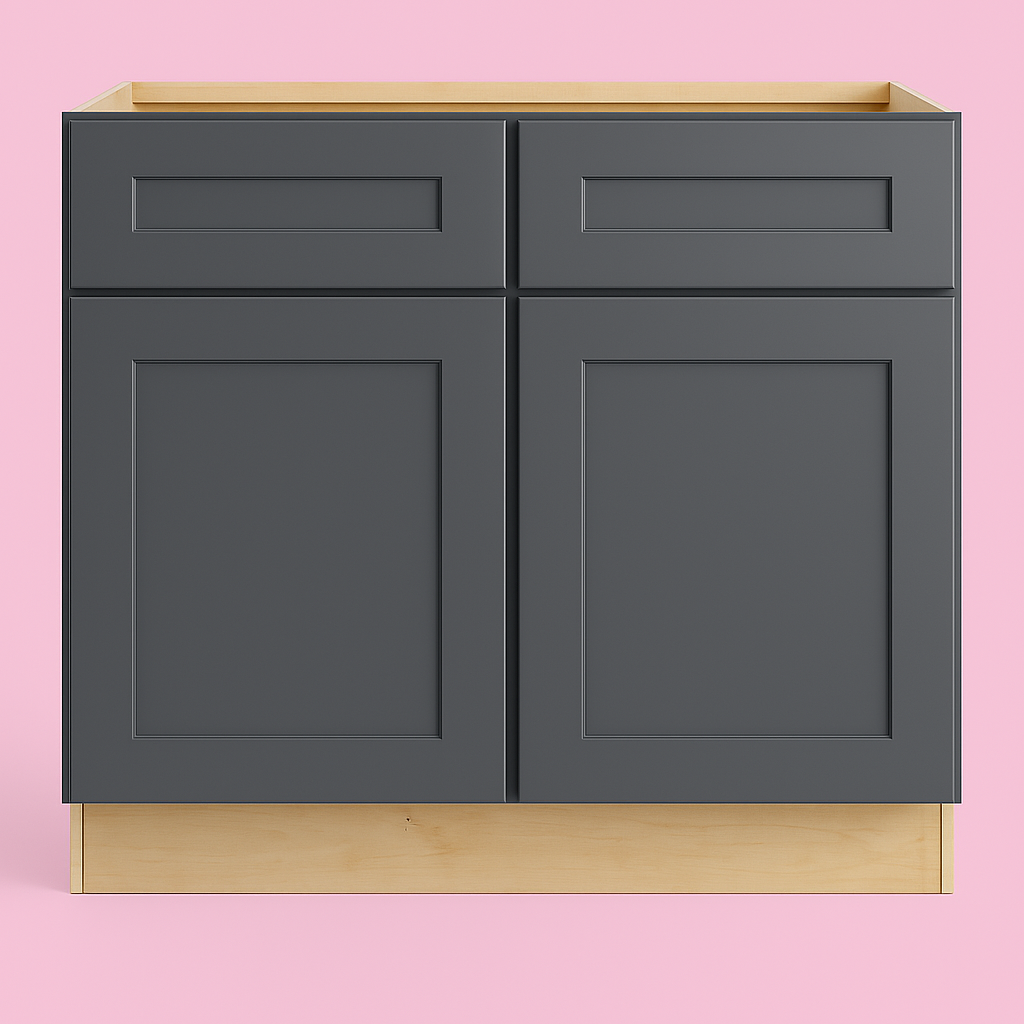 Home Decorators Collection Newport 36" Deep Onyx Kitchen Cabinet with ...