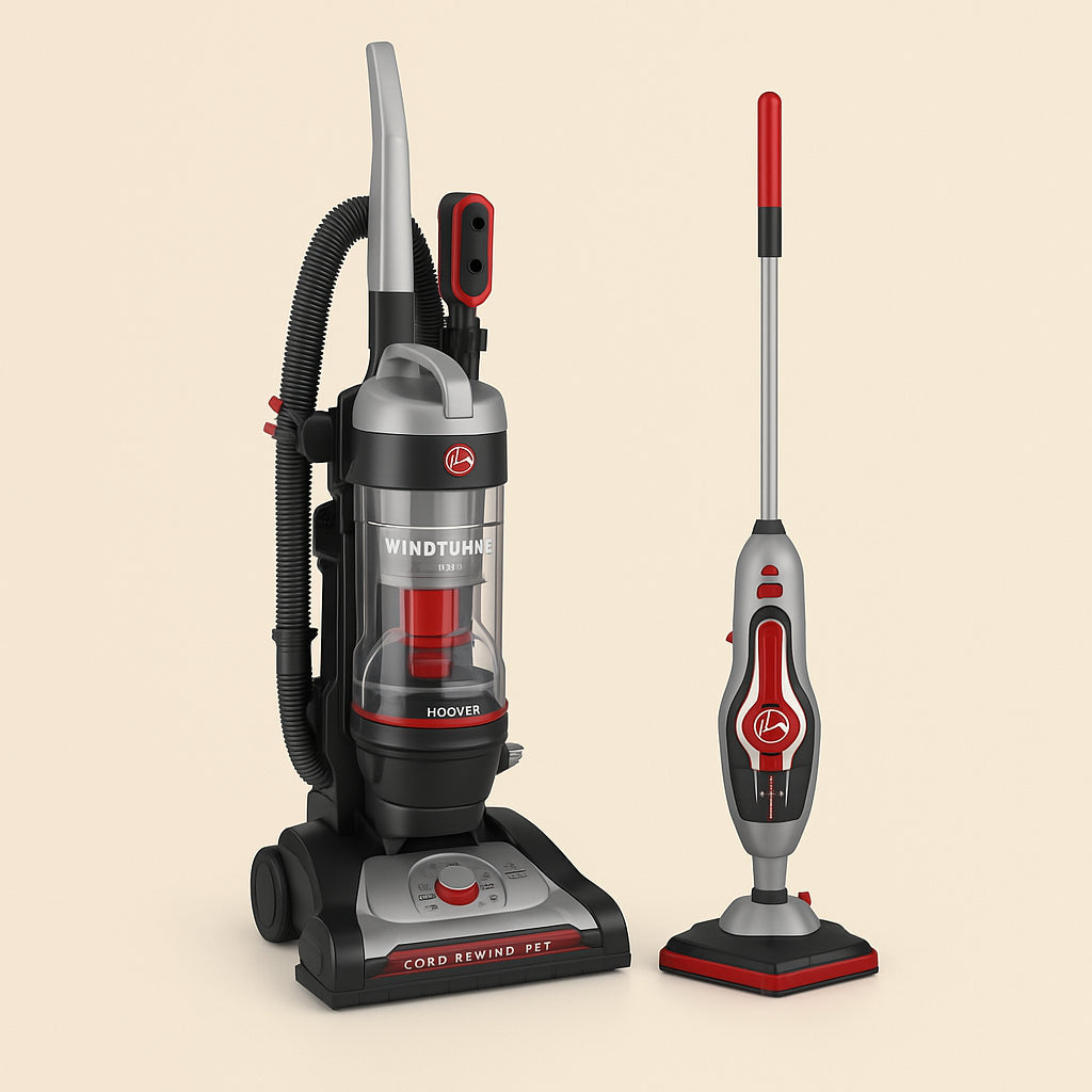 HOOVER WindTunnel Cord Rewind Pet Bagless Upright Vacuum Cleaner with ...