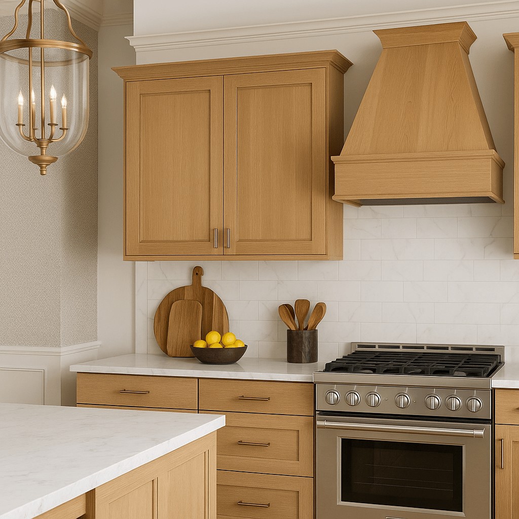 Hampton Bay Avondale Shaker Wall Kitchen Cabinet, 36x12x30, White Oak ...