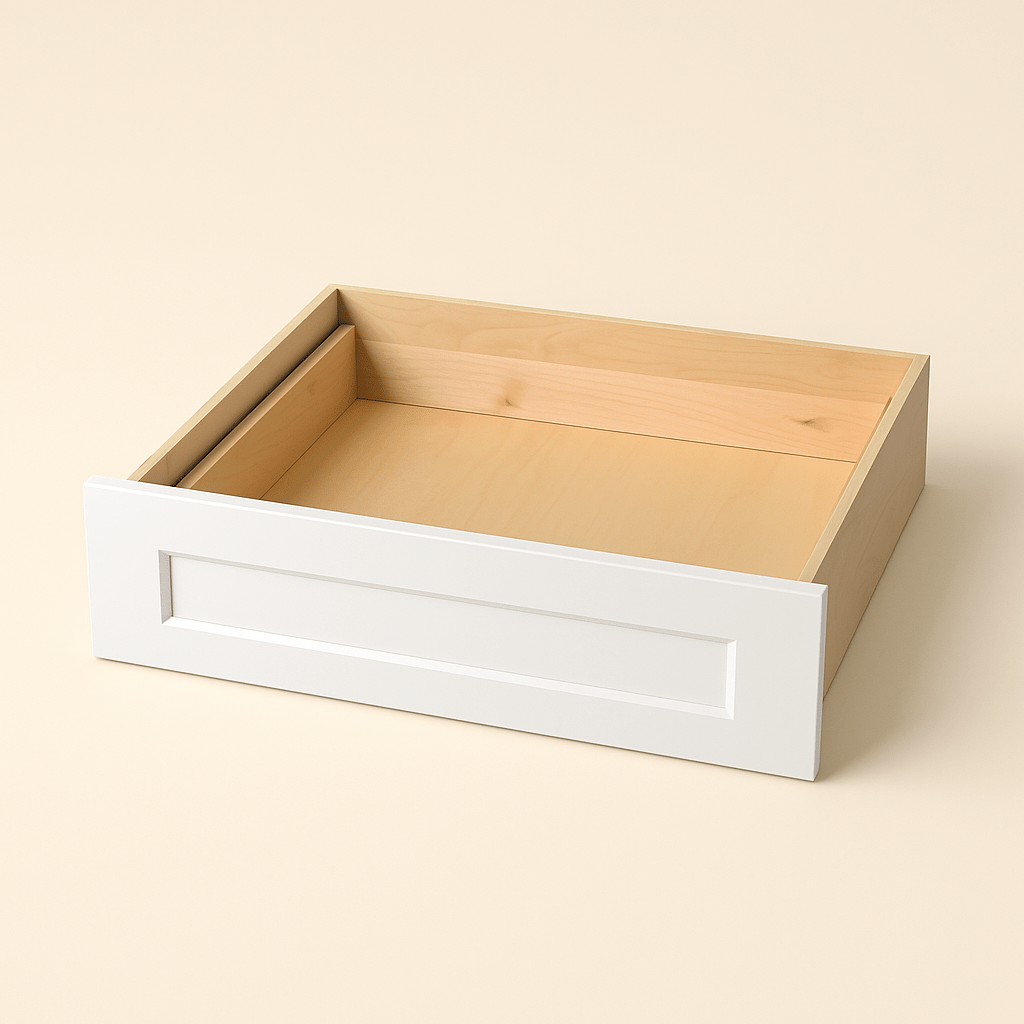 Plywell Ready to Assemble Shaker Base Knee Drawer in White – PROARB
