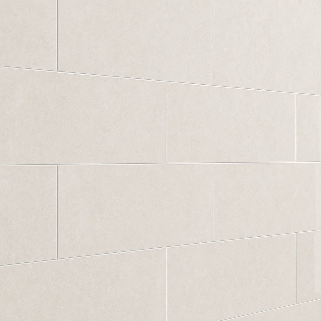 Adessi Athena Ice Polished Porcelain Tile - 24 x 48, White, Waterproof ...