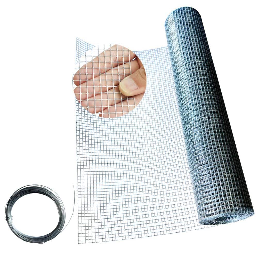 Angel Sar 1/4 in. x 1.66 ft. x 20 ft. Hardware Cloth, 23 Gauge Hot-dip ...