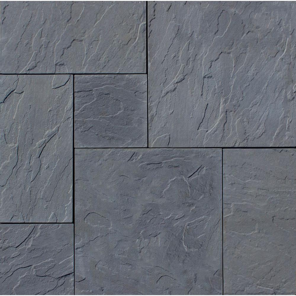 Patio-on-a-Pallet 120 in. x 120 in. Gray Dutch York-Stone Concrete Pav ...