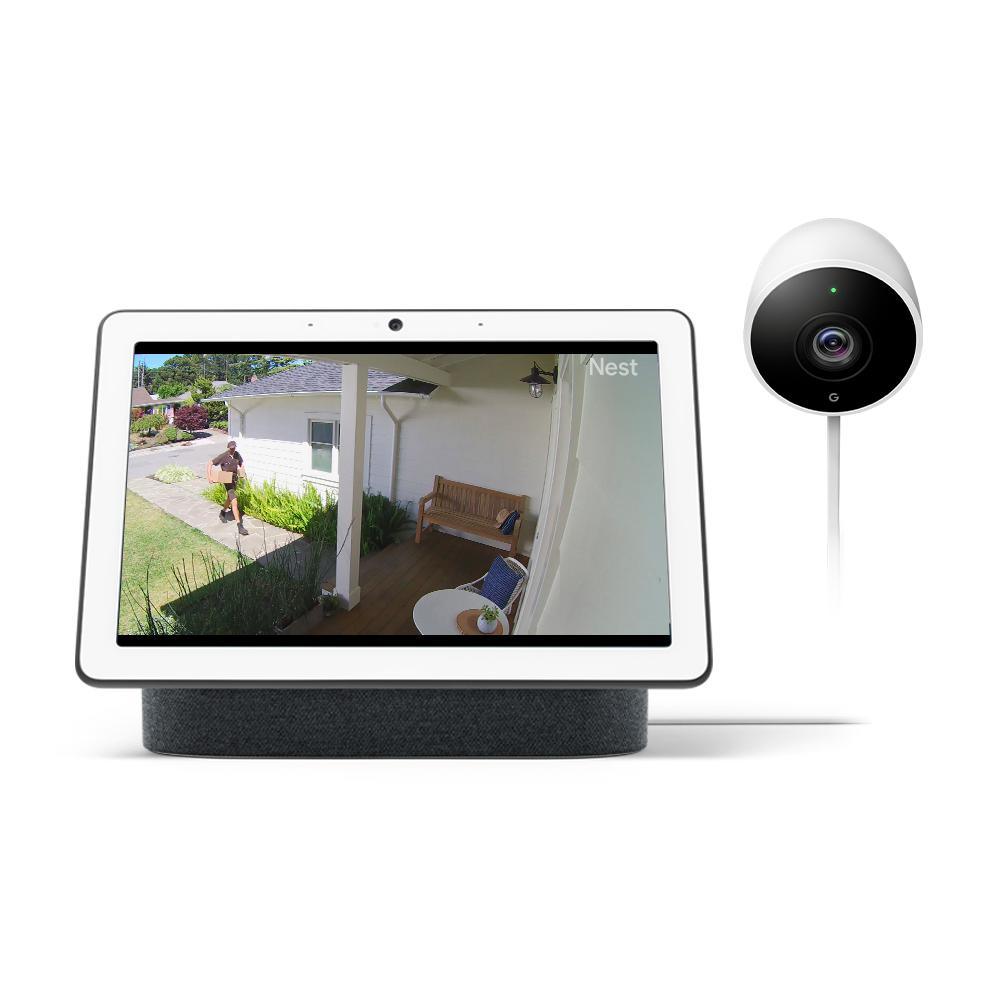 Nest Hub Max in Charcoal and Nest Cam Outdoor Security Camera – PROARB