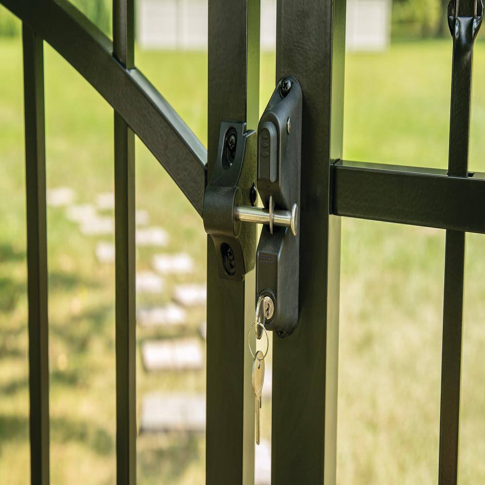 Barrette Outdoor Living 3.312 in. x 5.187 in. Black Nylon with Stainle ...