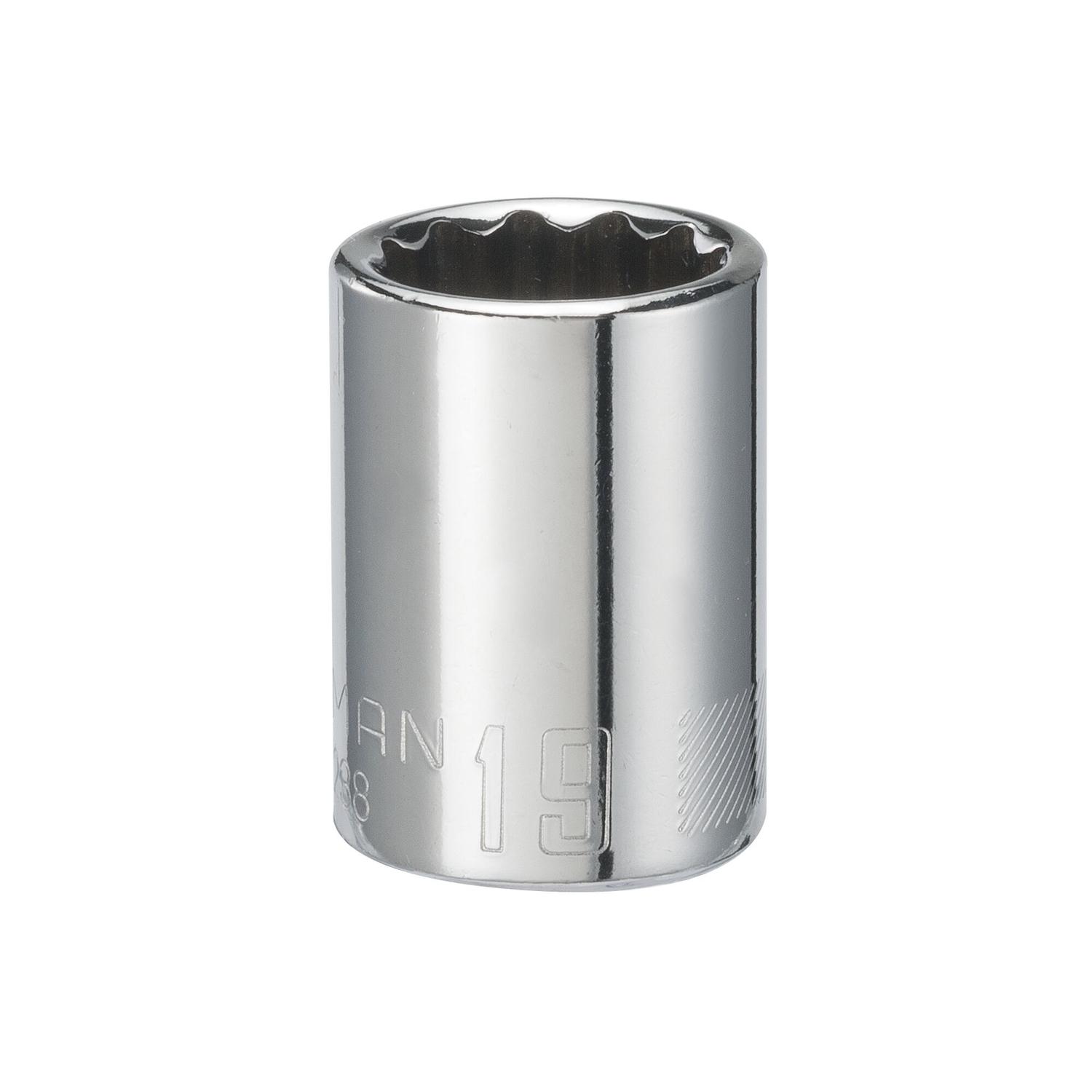 Craftsman 19 mm Metric 12 Point Shallow Socket - 1/2 in. Drive – PROARB