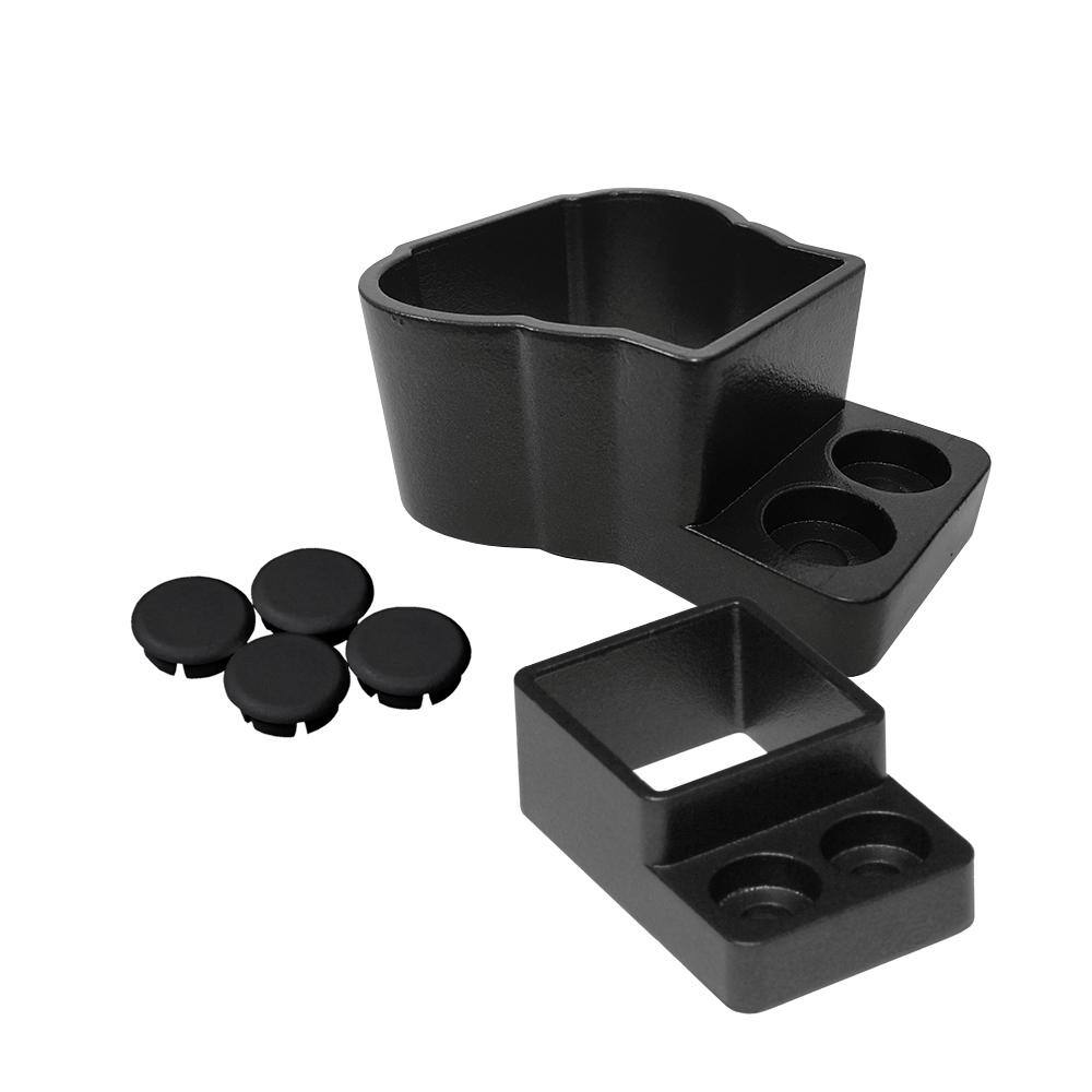 Aria Railing Straight Wall Mount Attach Kit in Black – PROARB