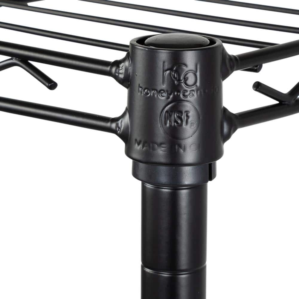 Honey Can Do Steel 22 in. W x 72 in. H x 22 in.D 6-Tier Triangle Corne ...