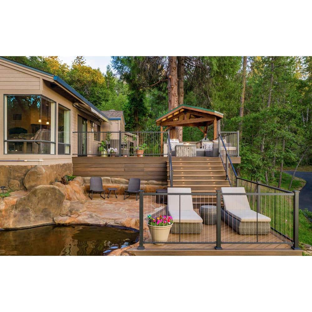 Fe26 Cable Rail 1 in. Black Sand Adjustable Corner Bracket – PROARB