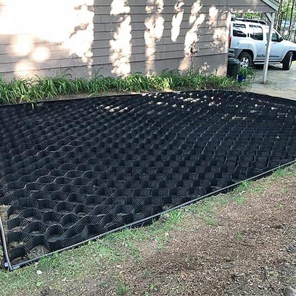 SVOPES Geo Cell Ground Grid 9 ft. x 17 ft. 4 in. Thick HDPE Gravel Sta ...