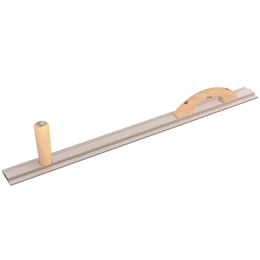 Bon Tool 36 in. x 3-1/8 in. Straight Magnesium Darby with Wood Handle ...