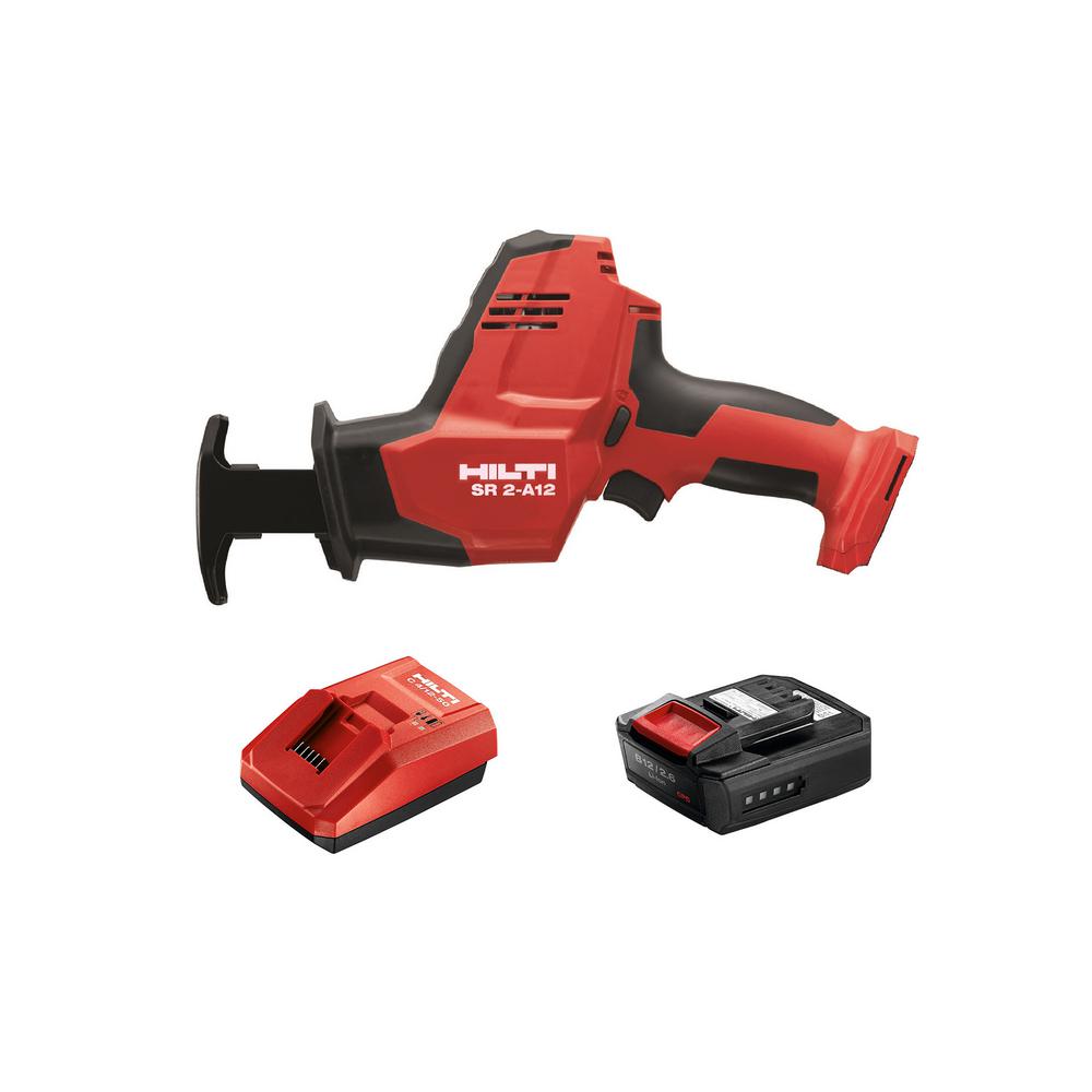 SR 2-A12 12-Volt Lithium-Ion Cordless Brushless Reciprocating Saw Kit ...