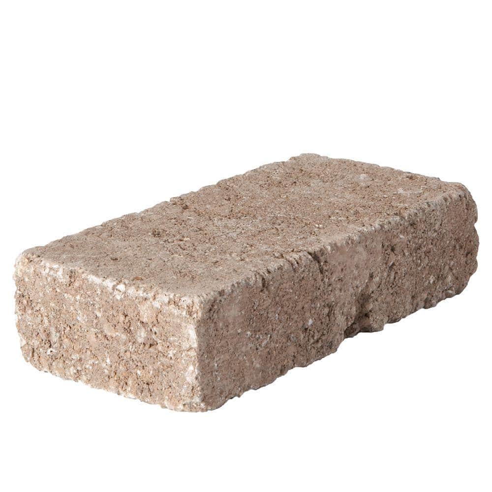Pavestone RumbleStone Mini 7 in. x 3.5 in. x 1.75 in. Cafe Concrete Pa ...
