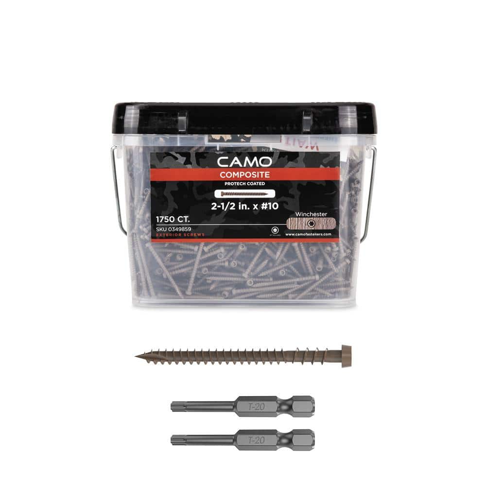 CAMO #10 2-1/2 in. Winchester Star Drive Trim-Head Composite Deck Scre ...