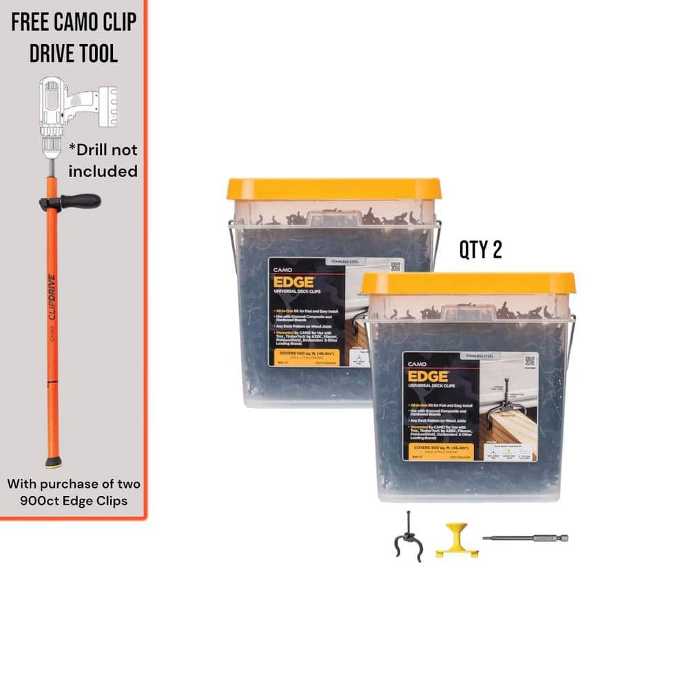 CAMO Edge Clip and Clip Drive Decking Tool Stainless Steel Hidden Deck ...