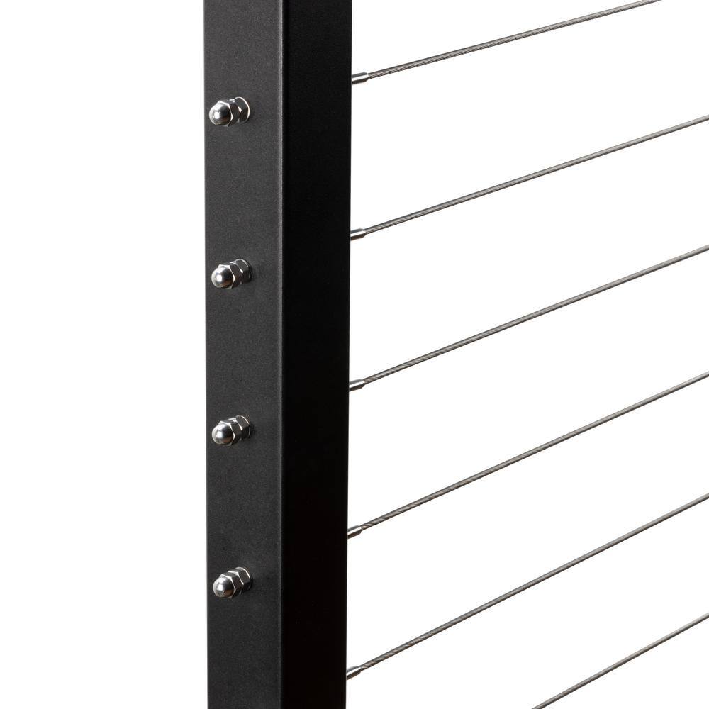 CityPost 42 ft. Deck Cable Railing, 42 in. Face Mount, Bronze – PROARB