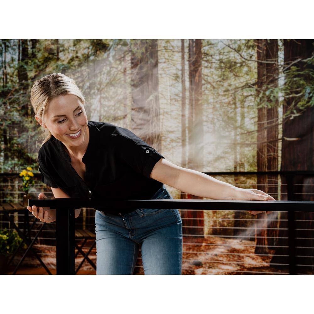 CityPost 48 ft. x 36 in. Grey Deck Cable Railing, Face Mount – PROARB