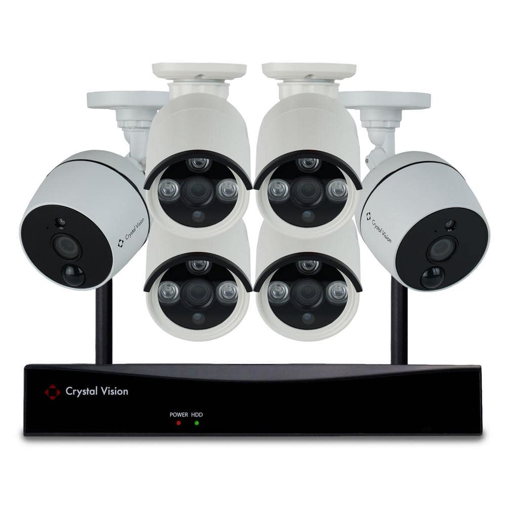 Crystal Vision 8-Channel Wireless 1080p Full HD 2MP 2TB Hard Drive Sur ...
