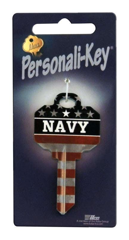 Kaba Ilco Schlage Navy/Flag House/Office Key Blank Single – PROARB