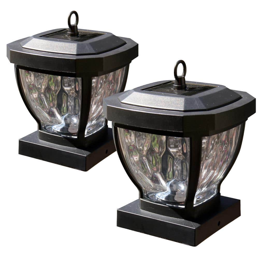 CLASSY CAPS Manchester 4 in. x 4 in. Dark Bronze ABS Plastic Outdoor L ...