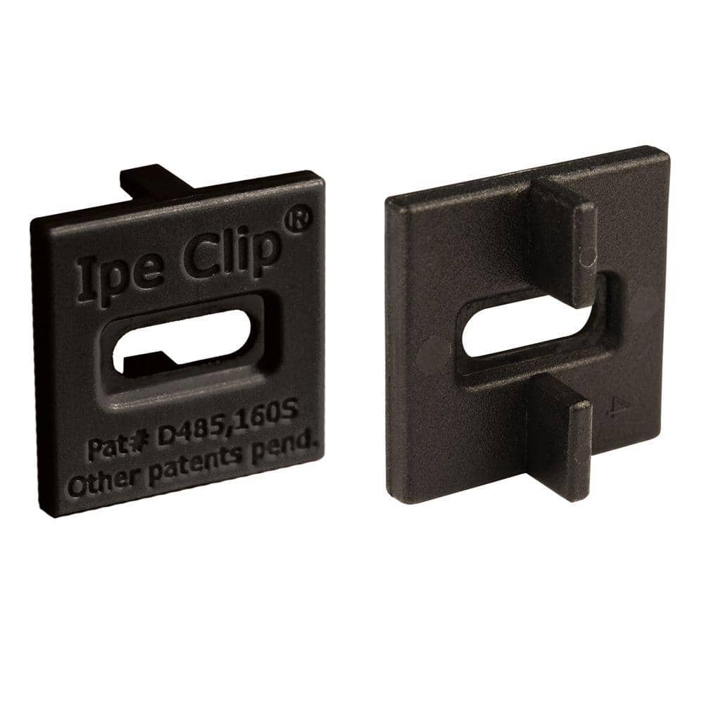 DeckWise Extreme Ipe Clip Black Biscuit Style Hidden Deck Fastener Kit ...
